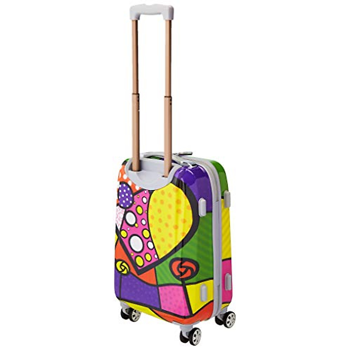 Rockland Vision Hardside Spinner Wheel Luggage, Assorted/Multicolor, Carry-On 20-Inch