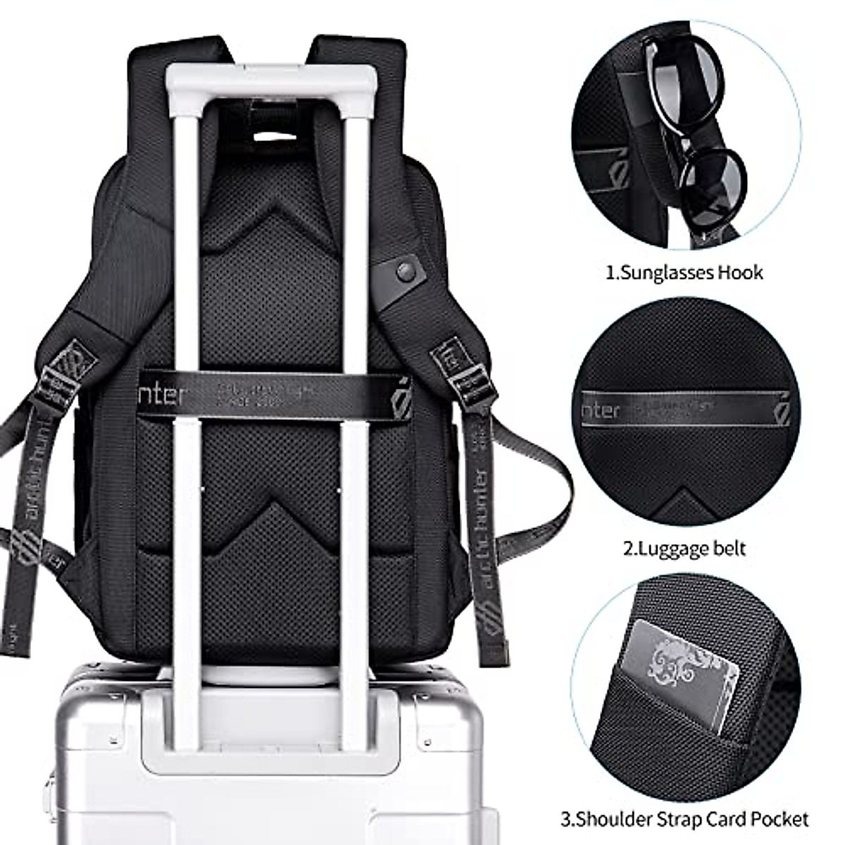 Arctic Hunter 15.6 Inch Laptop Backpack Business Travel Water Resistant Computer Backpack for College Work Business Trip