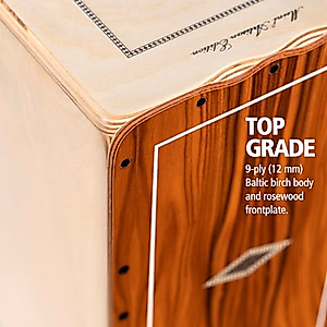 Meinl Percussion Artisan Edition String Cajon, Rosewood/Baltic Birch — Made in Spain — Seguiriya Line, 2-Year Warranty (AESELRW)