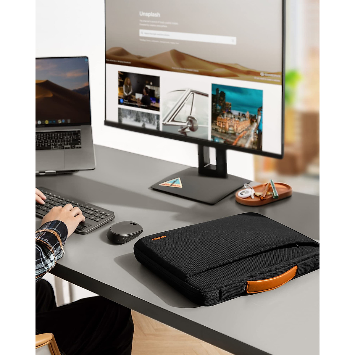 tomtoc 360 Protective Laptop Sleeve for 15.6 Inch Acer Aspire E 15, 15.6 inch ASUS ROG Zephyrus, HP Pavilion 15, More 15.6 Inch Asus Dell Samsung Notebook Ultrabook, Black