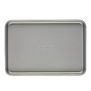 Farberware Bakeware Steel Nonstick Toaster Oven Pan Set, 4-Piece Baking Set, Gray