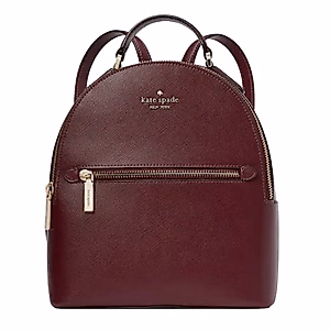 Kate Spade New York saffiano leather Perry Small Backpack (Deep Berry)