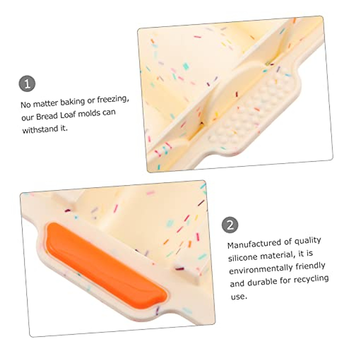 HONMEET Bread Mold French Bread Loaf Hot Dogs Bun Cookie Oven Bread Baking Tray Baguettes Perforated Pan Kitchen Cooking Tray French Bread Mould Silicone Bread Baking Mold Perforation Pan