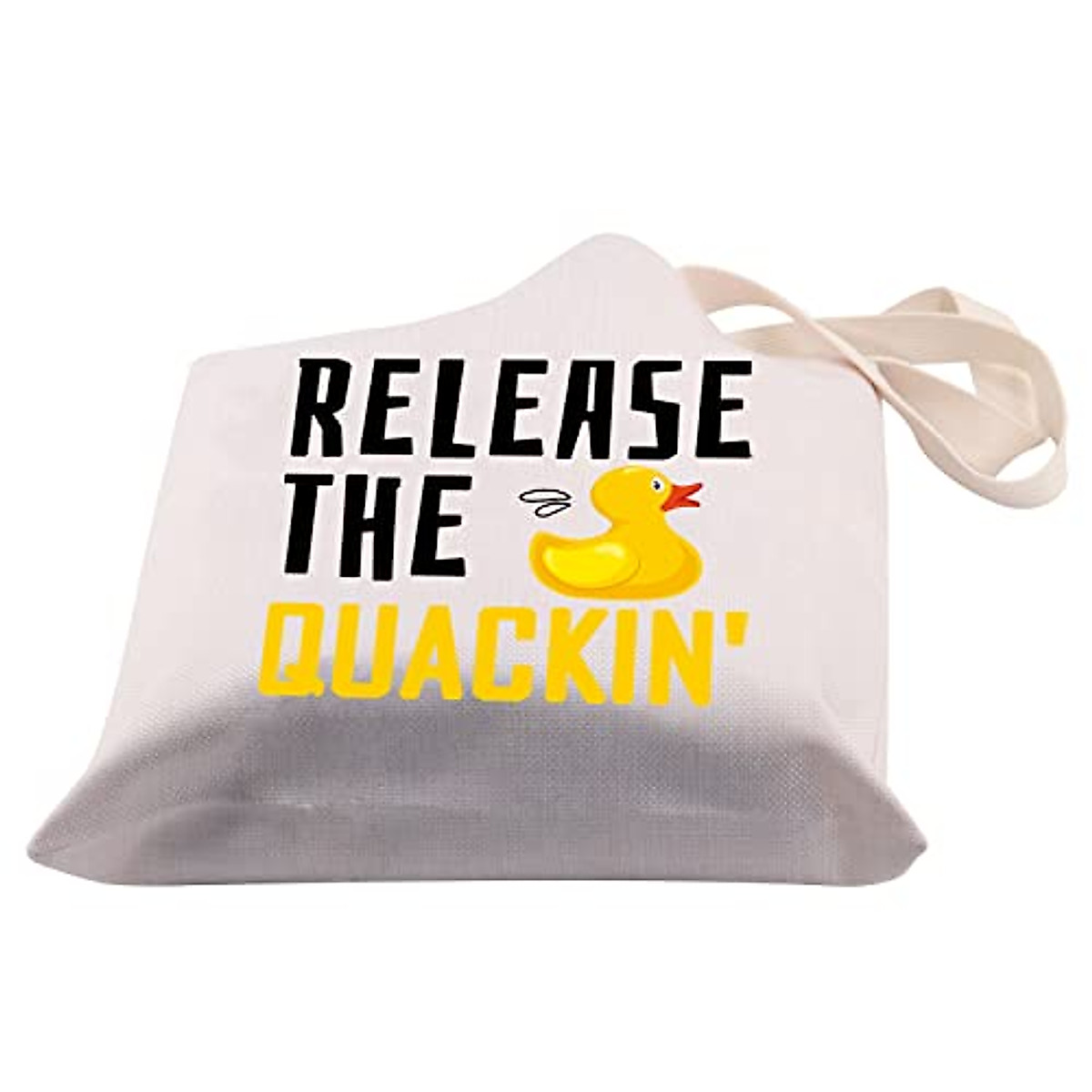 BDPWSS Rubber Duck Tote Bag Duck Lover Gift Release The Quacking Yellow Ducks Handbag For Duck Owner Duck Mom Gift (Release quacking TG)