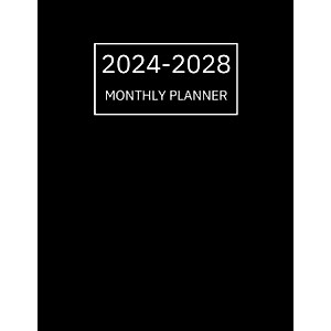 2024-2028 Monthly Planner: 5 Years Calendar from January 2024 To December 2028