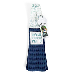 DEMDACO Home Where Pet Is Navy 69 inch Cotton Fashion Kitchen Boa