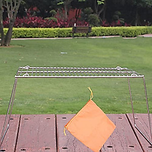 Happyyami Accessories small ultra light small cooling rack grill grill rack pot rack grid barbecue mini charcoal grill hibachi grill portable charcoal grill portable small grill