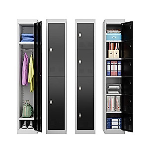 SUXXAN Metal Locker with 1 Door, Metal Storage Cabinet with Lockable Door, Lockers for Storage for School, Gym, Home, Office…