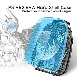 igrl Carrying Case for PSVR2, Hard Shell Case Compatible with Oculus/Meta Quest 3&2 VR Gaming Headset and Touch Controller, Anti-Drop, Waterproof & Lens Protector, for Travel and Home Storage