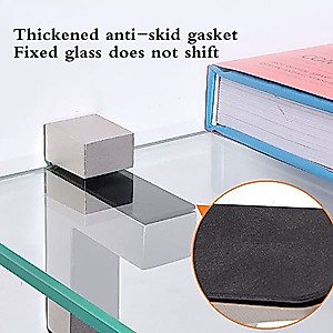 Set of 2 Invisible Wall Shelves Wall Mounted Display Shelf，Clear Acrylic Wall Shelf,Floating Shelves for Living Room ,Bedroom,Bathroom,Kitchen,Flower Stand,Office