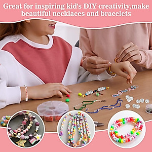 Sukh 1000+ Pcs Clear Pony Beads - Plastic Bracelet Beads 6x9mm Crystal White Pony Beads for Bracelets Making Hair Beads for Braids DIY Crafts Key Chai Jewelry Making Home Decor Pony Beads Bulk