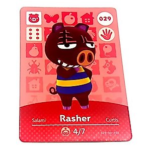 Nintendo Animal Crossing Happy Home Designer Amiibo Card Rasher 029/100 by Amiibo