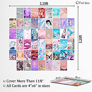 Kawaii Room Decor Aesthetic, 50pcs Kawaii Wall Decor for Anime Room Decor Pink Kawaii Stuff and Kawaii Bedroom Decor for Teen Girls, Kawaii Poster for Anime Walls, Anime Wall Collage Kit, Kawaii Stuff for Room