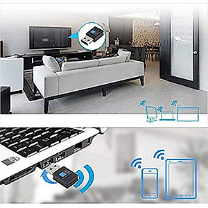 KuWFi WiFi+ Bluetooth 4.0 USB Wireless WiFi USB Adapter LAN Network LAN Card Portable Mini AP for Desktop Laptop