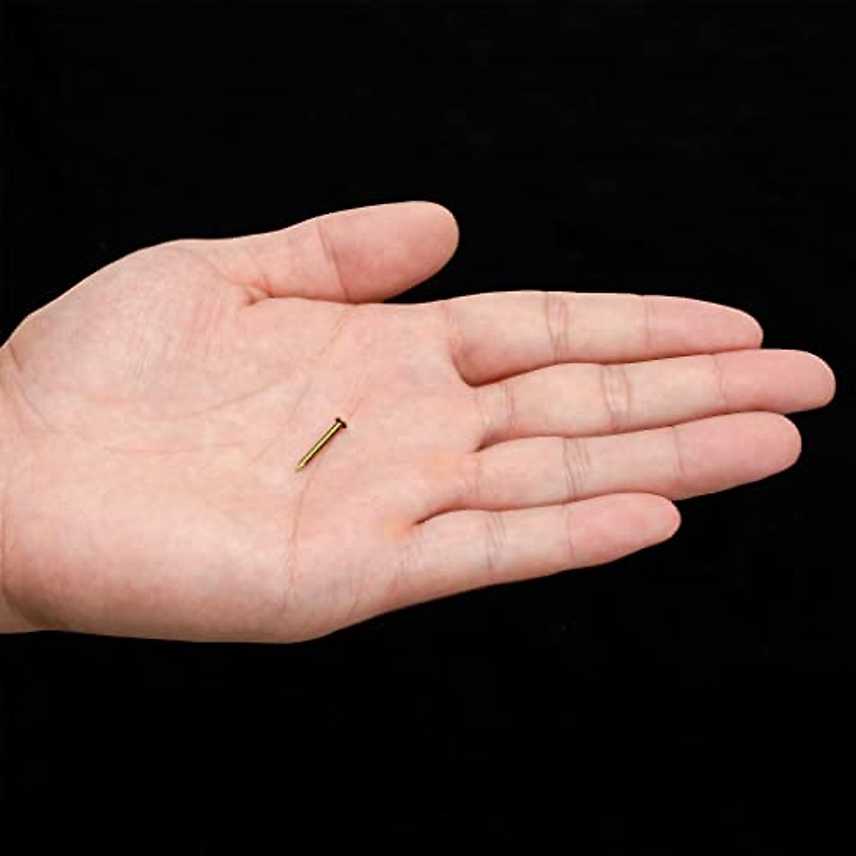 Hardware Philosophy Pure Brass Nails, 0.6 Inch, Bag of 100 - Architectural, Interior Design, Doors, Furniture Cabinet Customization Hardware