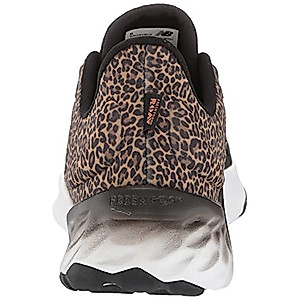 New Balance Women's Fresh Foam Roav V2 Sneaker, Black/White/Copper Metallic, 8