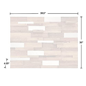 FirsTime & Co. Brown Barley Pallet Mirrored Wall Shelf, Wall Mounted Floating Shelf for Bedroom, Kitchen, Living Room, Bathroom, Home Office, Wood, 39.5 x 6.25 x 30 inches, 30 in. x 39.5 in. (70430)