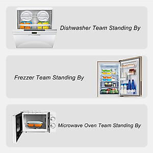 Exclusivo Bolsillo Foldable Bento Lunch Box (6pcs) for Women Men With Spork & Lid BPA Free,Collapsible and Leakproof Space Saving Food Storage Containers with 3 Compartments(6 Color Pack)