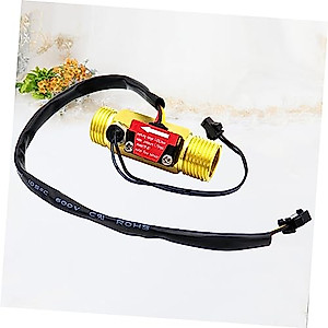 CATIEBYE 4 Water Purifiers Hall Sensor Meter Hall Effect Water Sensor Hall Effect Sensor Water Meter Water Hall Sensor Cfm Meter Water Hall Effect Meter Hall Flow Meter Golden