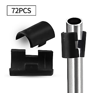 Bivethoi 72 Pack Wire Shelf Clips for 7/8 Inch Post, Split Shelving Sleeves Replacements for Wire Shelving System, 36 Pairs