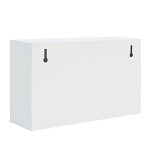 Paint Bottle Organizer with 28 Compartments for Artists Craft Supply Storage, Artwork, Drawing, and Painting (White, 12.5 x 3.5 x 7.4 In)