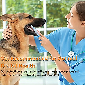 LULAFAYA Pets Toothbrush Pen, Pet Oral Repair Gel for Dogs Cats Teeth Cleaning Pen, Natural Plant Substance Tartar Remover for Whitening & Repairing Pets' Teeth