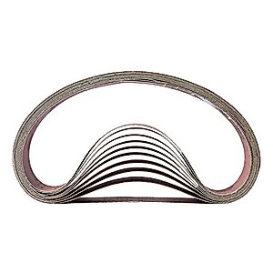 Hardin HPG120-10 1-1/2" x 30" Aluminum Oxide Sanding Belt, 120 Grit, 10 Pack
