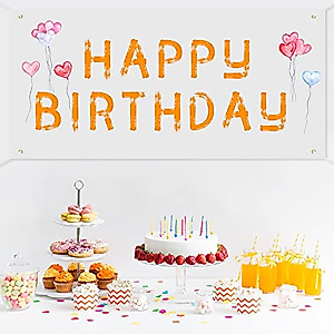 SUMERSHA 2 Pack Large Blank Banners, 2 x 4 Feet Polyester Oxford Cloth White Banner with Hanging Rope for Wall Signs, DIY Painting, and Writing, Indoor Outdoor Display and Party Decoration