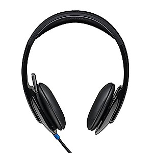 Logitech High-performance USB Headset H540 for Windows and Mac, Skype Certified, Black, 2.3