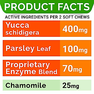 STRELLALAB No Poo Chews for Dogs - Stop Dog Poop Eating - Coprophagia & Stool Eating Deterrent with Probiotics, Digestive Enzymes & Immune Support, Poultry Flavor, Made in USA - 120 Soft Chews