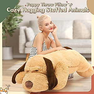 MorisMos Giant Stuffed Dog Animal, Huge Stuffed Dog Plush,Soft Large Stuffed Dog Pillow for Kids,Girls, Boys, 51 Inch