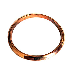 American Ayurveda 100% Pure Copper Jointless Bangle Bracelet 2.25 Inch Inner Diameter for Men/WomenSikh Sardar Punjabi Kada