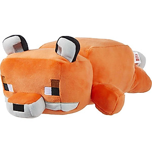 Mattel Minecraft Plush Fox 12-Inch Stuffed Animal Figure, Floppy Soft Doll Inspired by Video Game Character, Collectible Toy