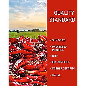 NONGSHIM TAEKYUNG Korean Chili Powder, Gochugaru Chili Flakes. Kimchi Powder (Flake, 1lb) - 100% Red Pepper Flakes for Korean & Asian Food. MSG Free.