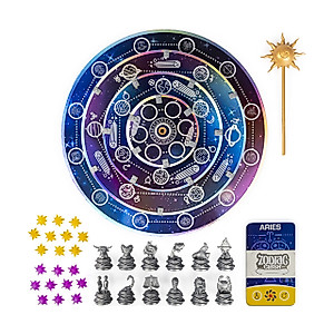 SPIN MASTER GAMES Spin Master Zodiac Clash, Strategic 3D Solar System Board Game, for 2 or 4 Players Aged 8 and Up