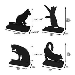 Tyoo Floating Shelf Wall-Mounted Shelf Modern Creative Black Bookshelf Suitable for Home Decoration Living Room Bedroom Study