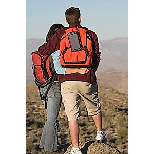 Power Bank,Solar Charger,36800mAh 5V3.1A QC 3.0 Dual 2 USB Port Built-in Powerful Flashlight IPX7 Waterproof Dustproof Shockproof(Orange)