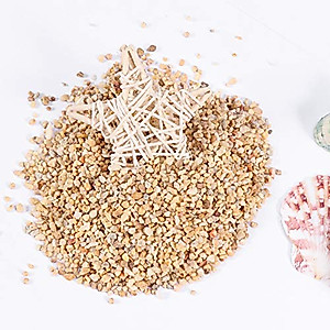 POPETPOP 500g Aquarium Ecological Sand Bottom Stone Pebble Gravel Fish Turtle Tank Vase Filler Landscape Bottom Stone Rocks Ornaments Decorations