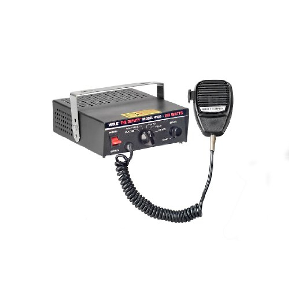 Wolo (4100) The Deputy 100 Watt Electronic Siren, P.A System and Radio Rebroadcast - 12 Volt