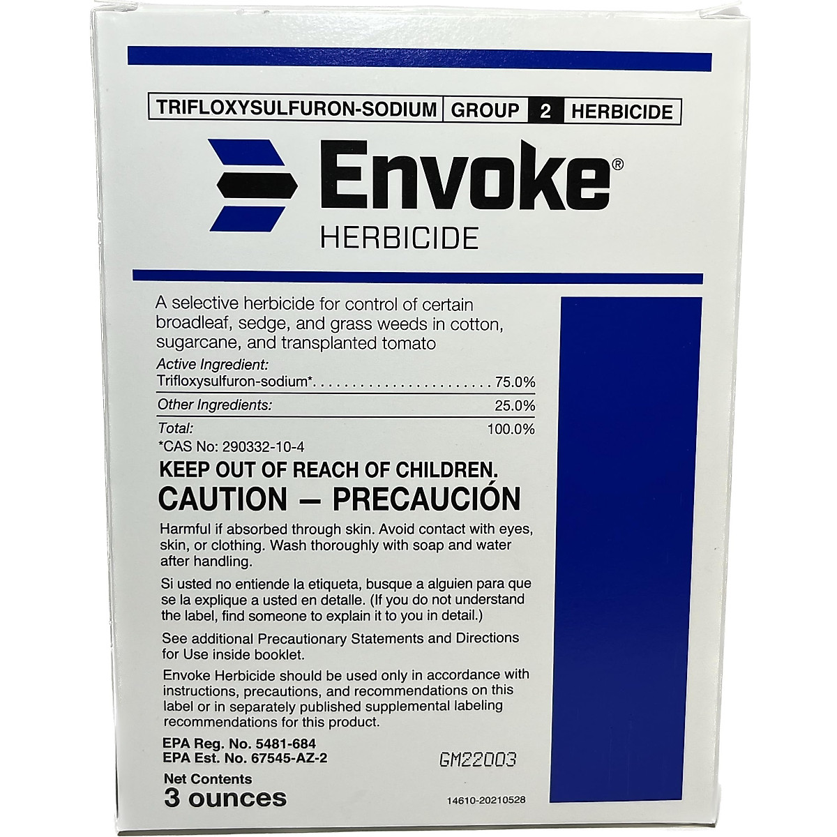 Envoke Herbicide (3 oz.) by AMVAC - Selective Herbicide for Control of Certain Broadleaf, Sedge and Grass Weeds.