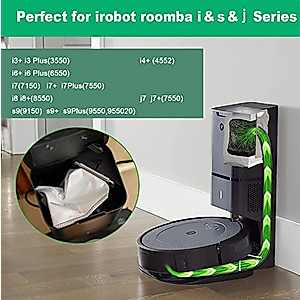 10 Pack Vacuum Bags Compatible with iRobot Roomba i & s & j Series for iRobot Roomba i3+(3550) i4+(4552) i6+(6550) i7+ i7Plus j7+(7550) i8+(8550) s9 s9+(9550)