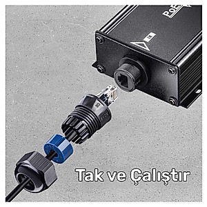 Cudy 2 Channel Gigabit Outdoor PoE Extender，2 Output PoE Ports, IP67 Waterproof, 10/100/1000Mbps, PoE Repeater/PoE Amplifier/PoE Booster, Wall-Mount, Comply with 802.3bt / 802.3at / 802.3af