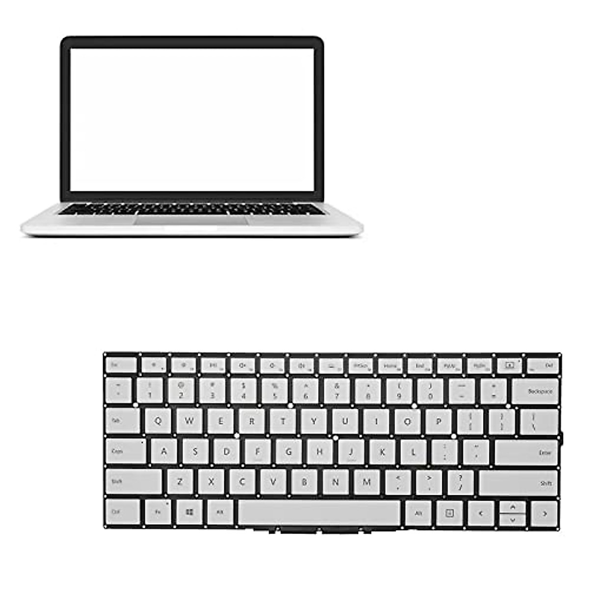 Vifemify Keyboard Base Easy to Plug Unplug Replace Durable Keyboard Dock for Book 2 1832/1834 / 1835