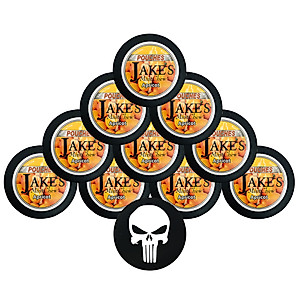 DC Crafts Nation Skin Can Cover Skull with 10 Cans Jake's Mint Chew Apricot Pouches