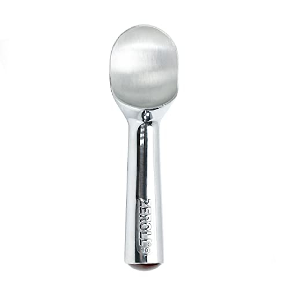 Zeroll Original Ice Cream Scoop with Unique Liquid Filled Heat Conductive Handle Simple One Piece Aluminum Design Easy Release Made in USA, 4-Ounce, Silver