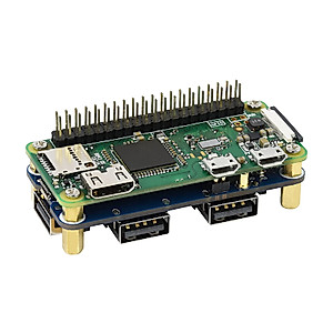 waveshare USB HUB HAT B Expansion Board for Raspberry Pi 4 B/3 B+/3 A+/2 B/Zero/Zero 2 W/W/WH,PC,4 USB Ports Compatible with USB2.0/1.1