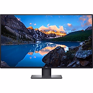 Dell U2720QM 27 Inch UltraSharp 4K UHD, IPS Ultra-Thin Bezel Monitor (HDMI, DisplayPort, USB-C), VESA Certified, Silver, Black