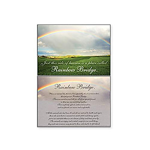 Dog Speak Rainbow Bridge Sympathy Card