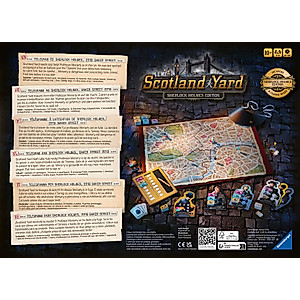 Ravensburger Scotland Yard Sherlock Holmes Edition - Strategy Game for Ages 8+ | Engaging Brain Teaser | Ideal for Family Game Night, Award-Winning Game