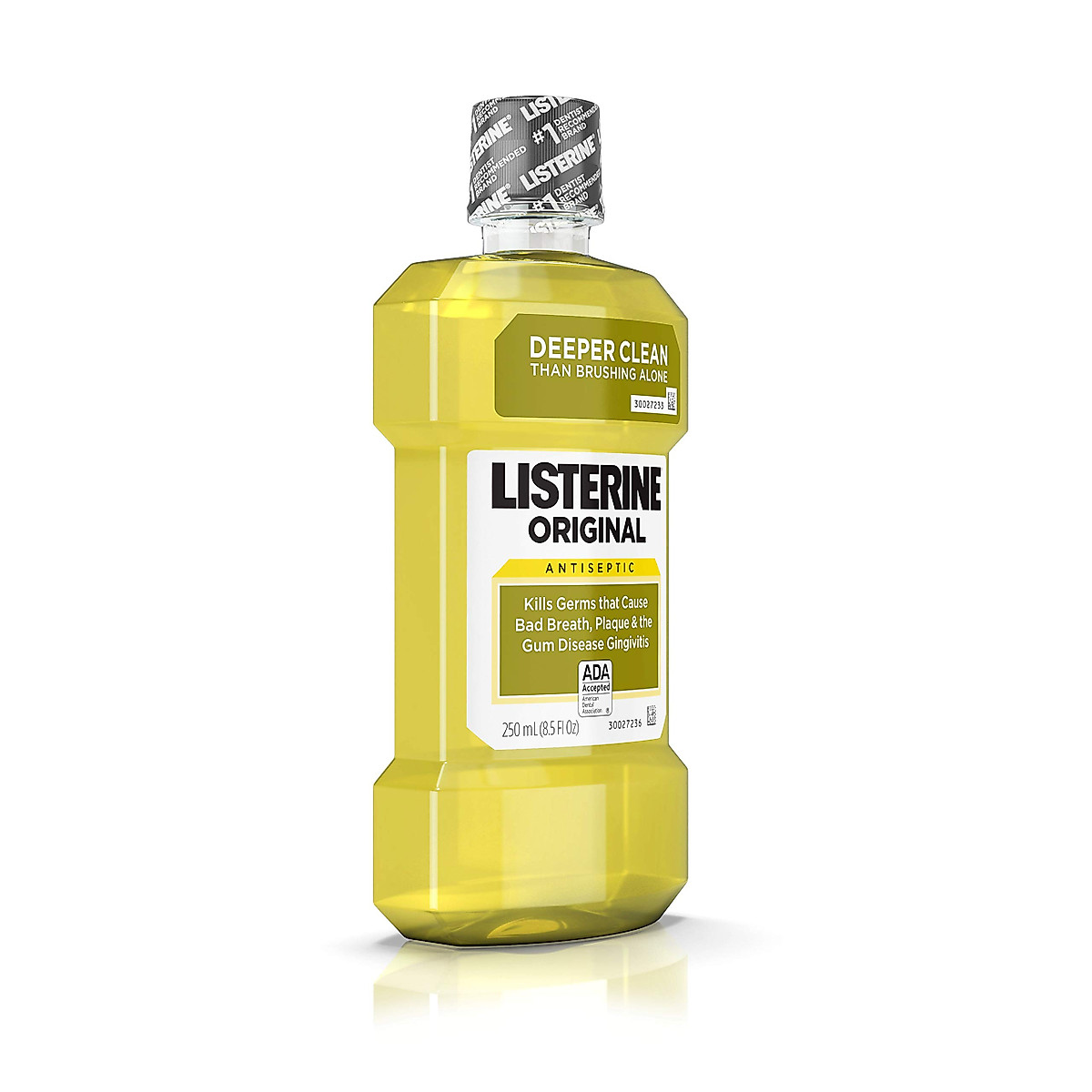Listerine Original Oral Care Antiseptic Mouthwash with Germ-Killing Formula to Fight Bad Breath, Plaque and Gingivitis, 250 mL